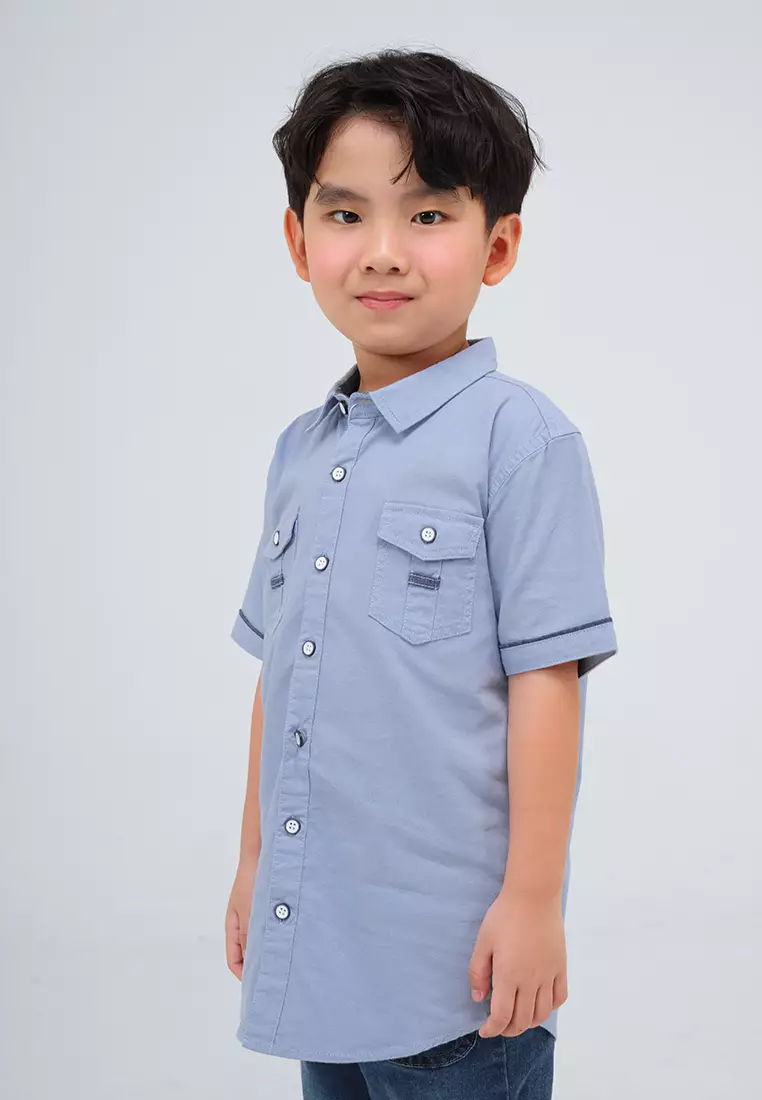 Jual LITTLE X EIGHT Boy Ryan Shir Kids Original 2025 | ZALORA Indonesia
