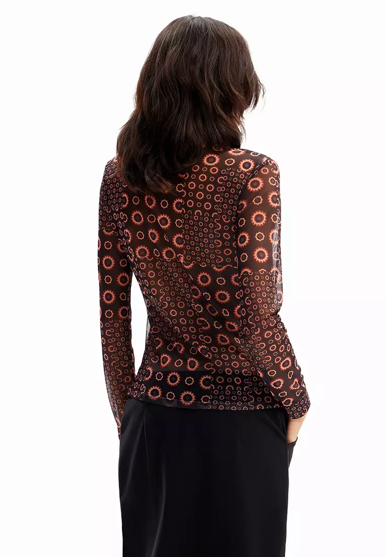 Desigual Desigual Woman Patchwork gathered T-shirt. 2025 | Buy Desigual ...