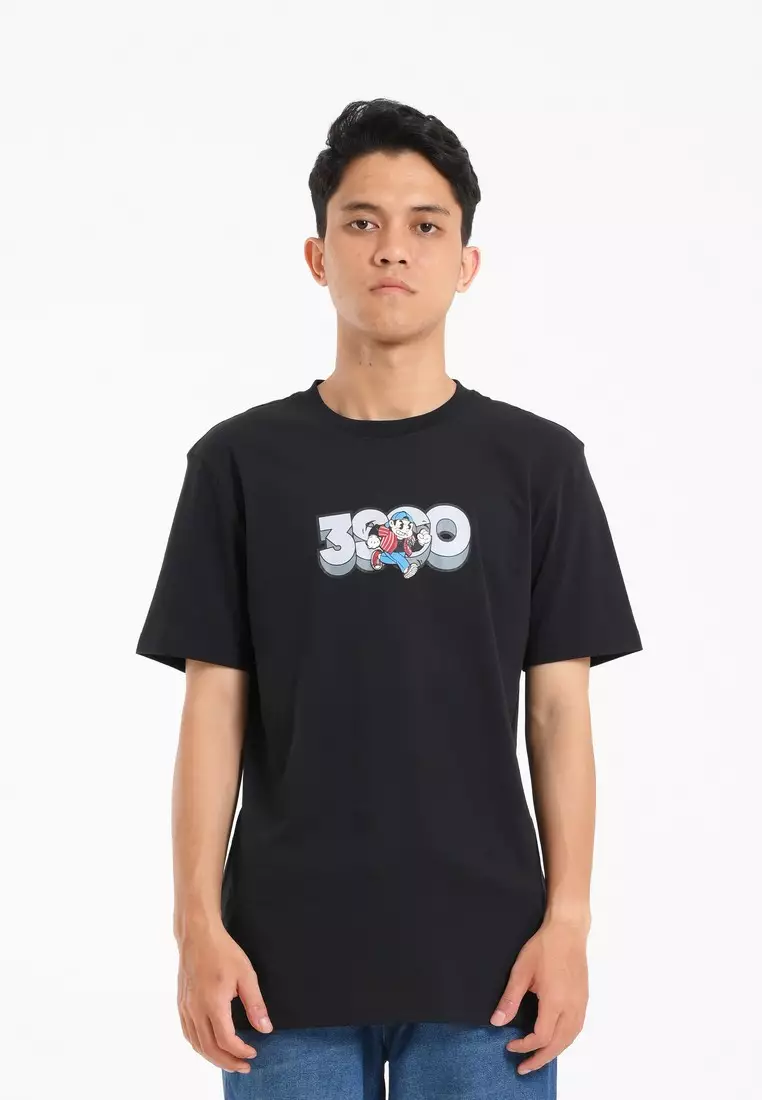 Jual 3SECOND 3Second Men's T-Shirt Short Sleeve Regular Fit Cotton Logo ...