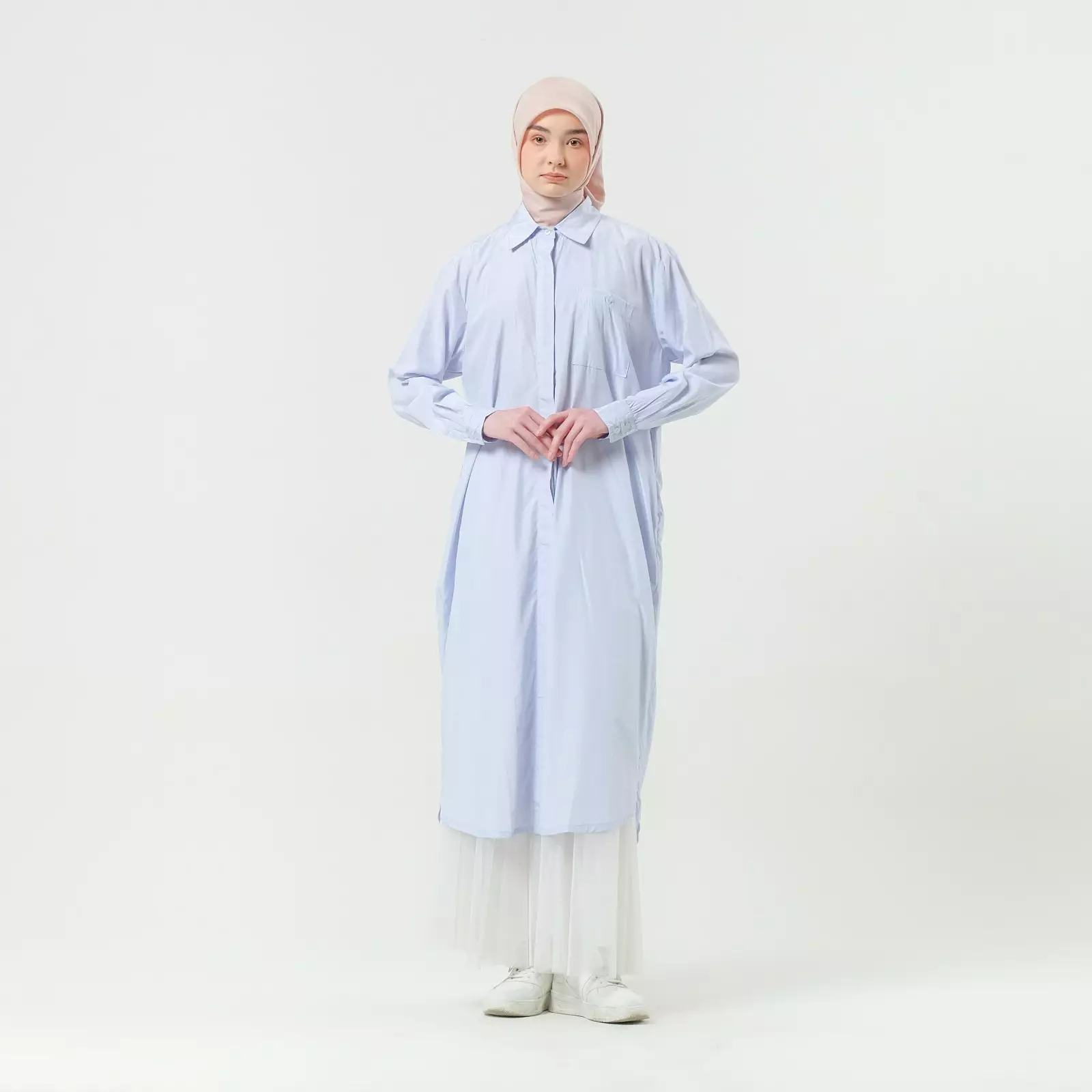 Jual Anggiasari Mawardi Kalea Tunic Blue Original 2025 | ZALORA Indonesia