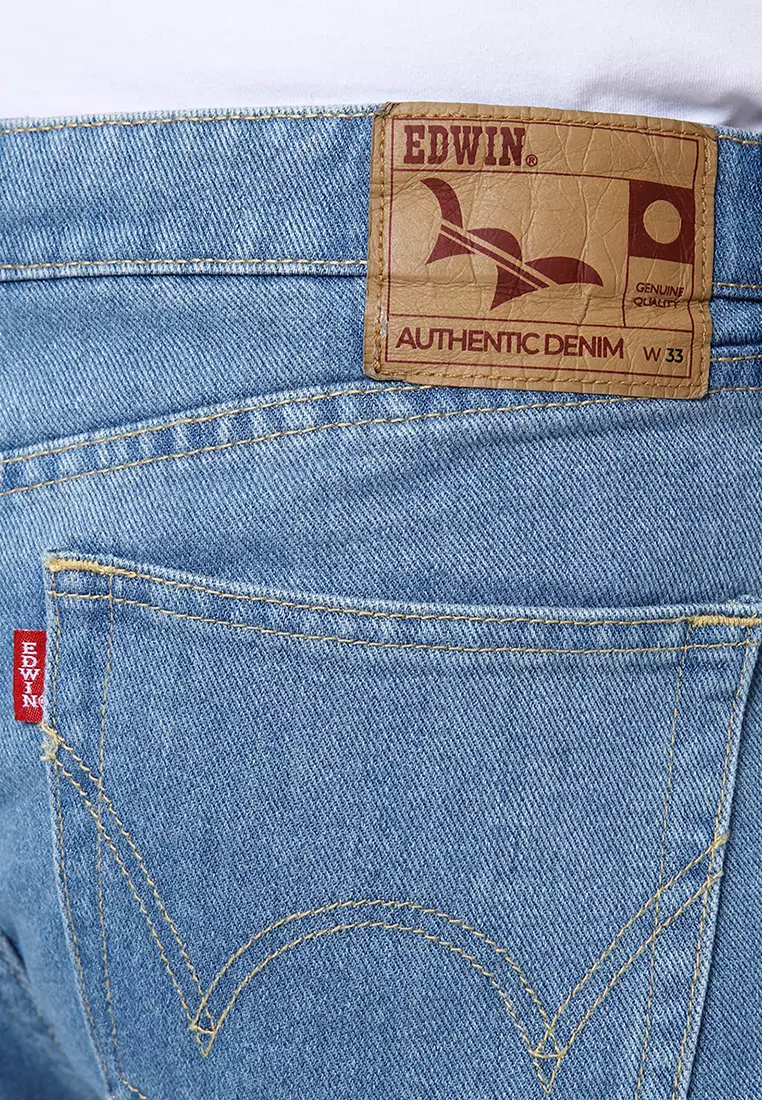 Jual Edwin Jeans 801 Reguler Fit Soft Jeans Light Blue Indigo - Celana Panjang Denim Pria ...