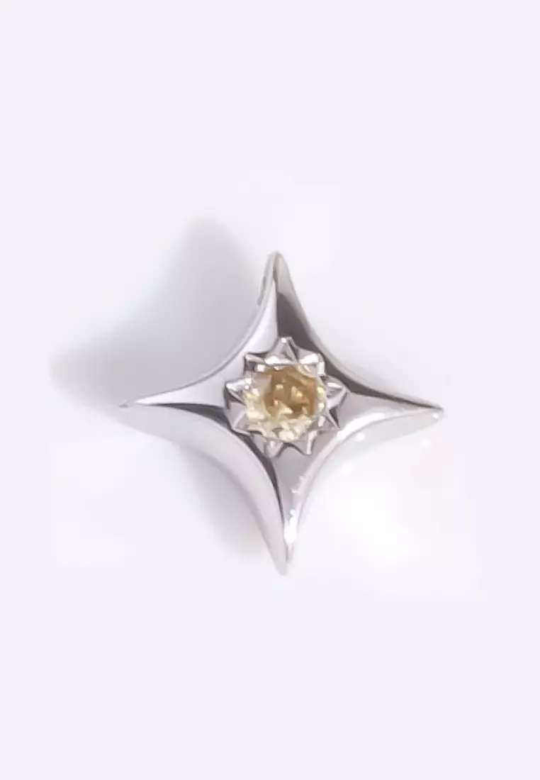 Buy Wanderlust + Co Petite Birthstone Star Bubble Silver Charm ...