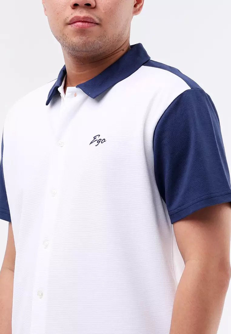 Buy Ego Collared Waffle Short Sleeve Polo 2025 Online | ZALORA Philippines