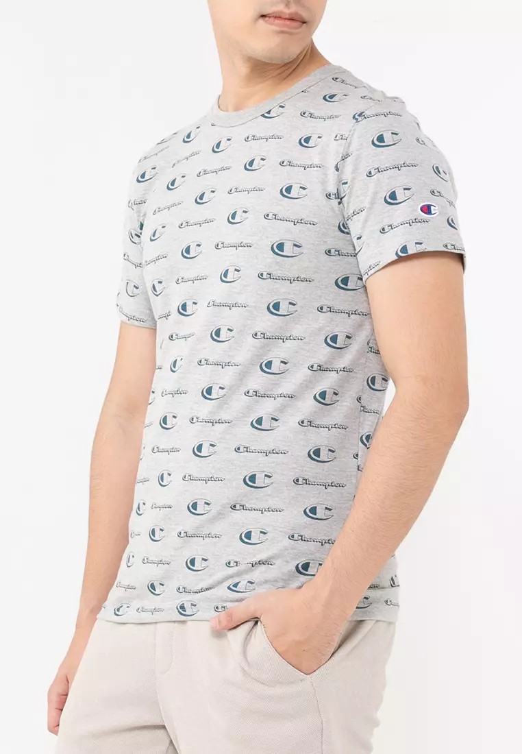 Buy CHAMPION Logo Monogram Print T-Shirt Online | ZALORA Malaysia