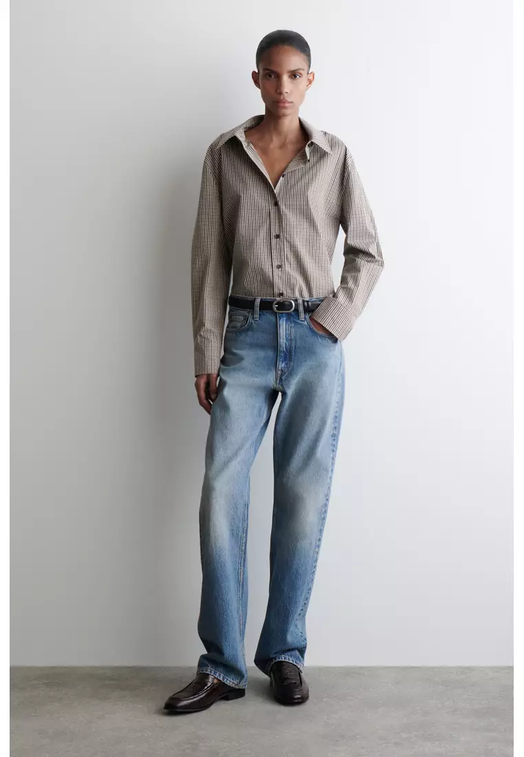 Buy COS CHECKED SCARF-DETAIL SHIRT 2026 Online | ZALORA