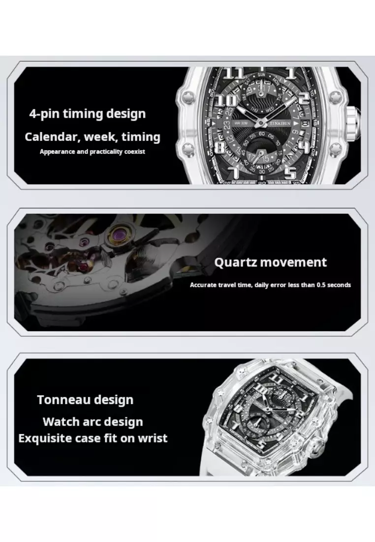 Buy Lara Luminous Barrel-Shaped Men's Quartz Watch Online | ZALORA Malaysia