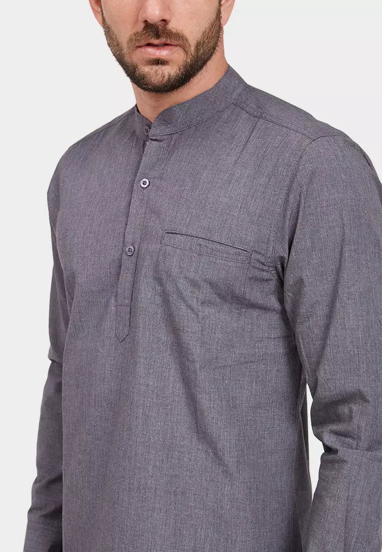 Jual NEXT GEN NEXT GEN Long Sleeve Henley Denim Shirt 5008 Original ...