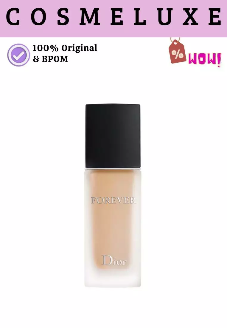 Jual Dior Dior Forever No-Transfer 24H Wear Matte Foundation • 30ml 2W ...