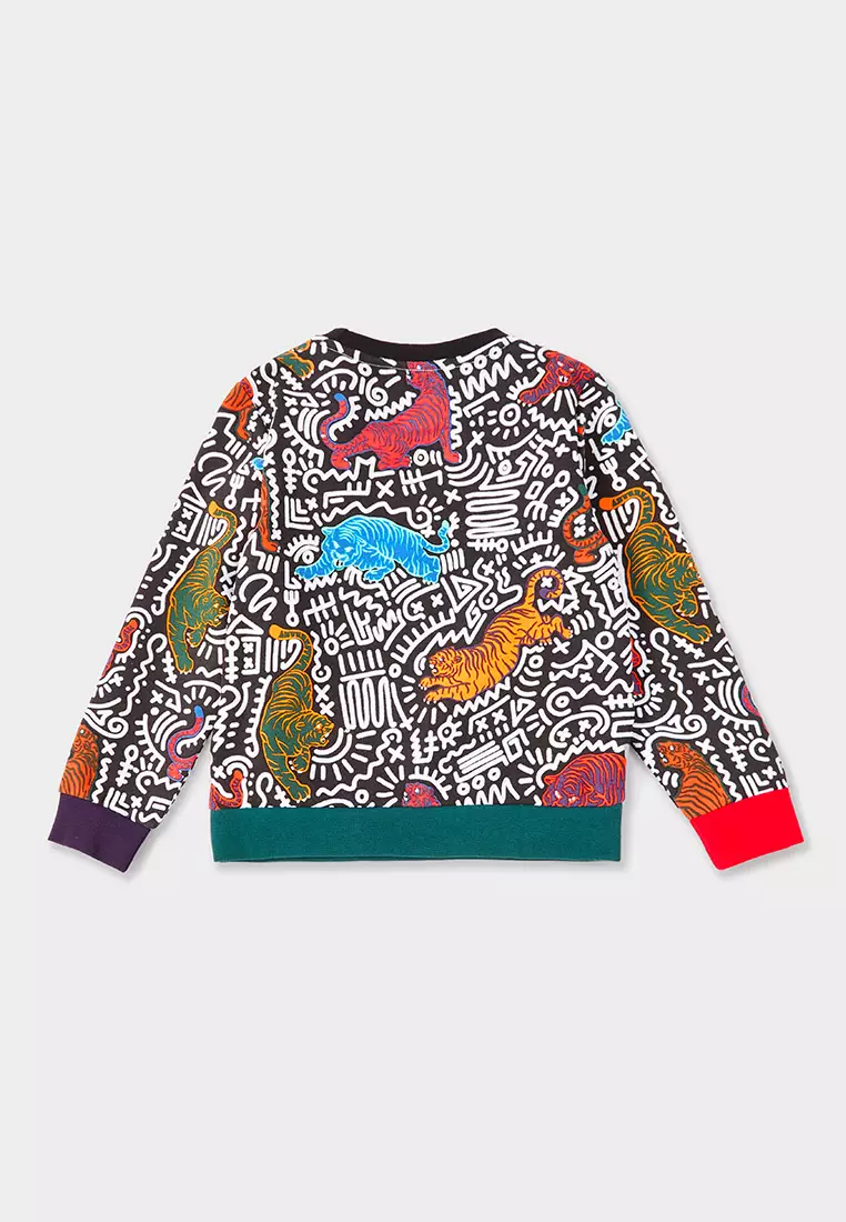 Buy GWD Ebisu Multi-Print Tiger Sweater 2025 Online | ZALORA