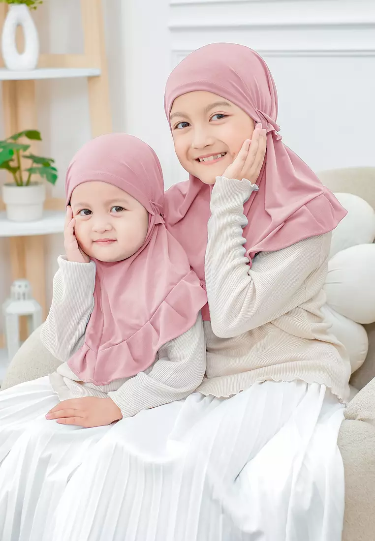 Jual COTTON BEE Cotton Bee - Ziva Ruffle Instan | Hijab Instan Anak ...