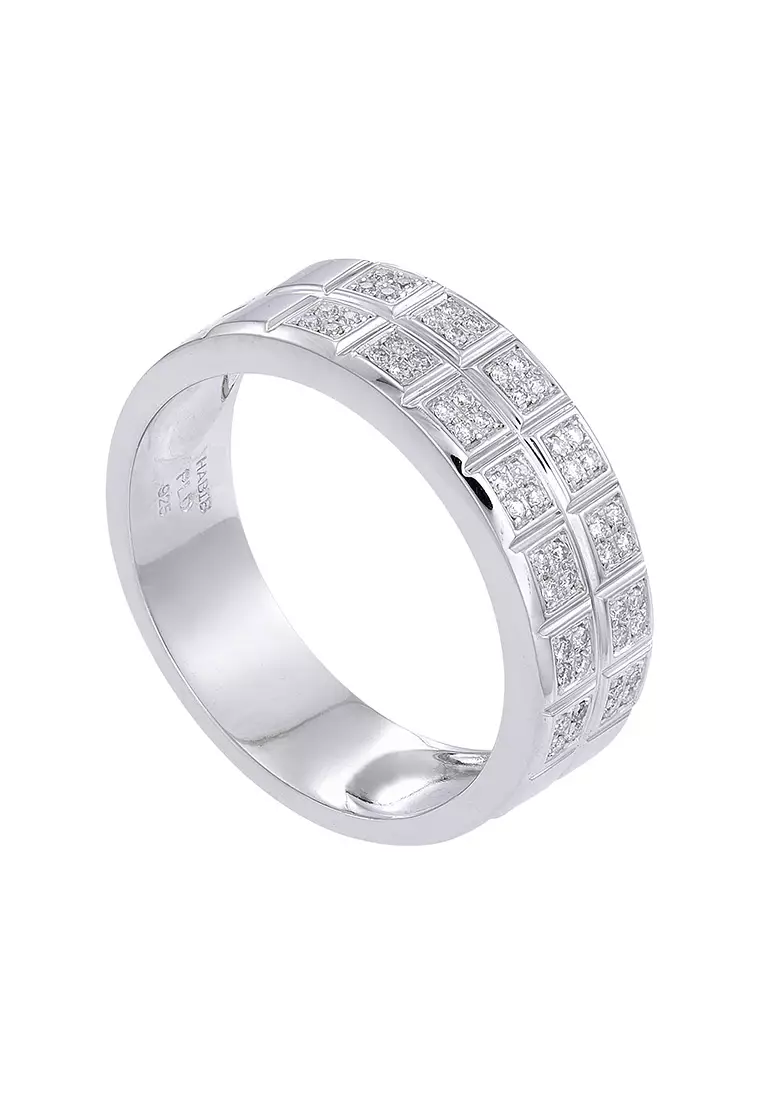 Buy HABIB HABIB Diamond Men's Ring in 925 Silver Palladium 268251223 ...