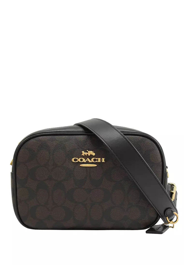 Buy COACH Jamie Camera Bag In Signature Canvas - Dark Brown 2025 Online ...