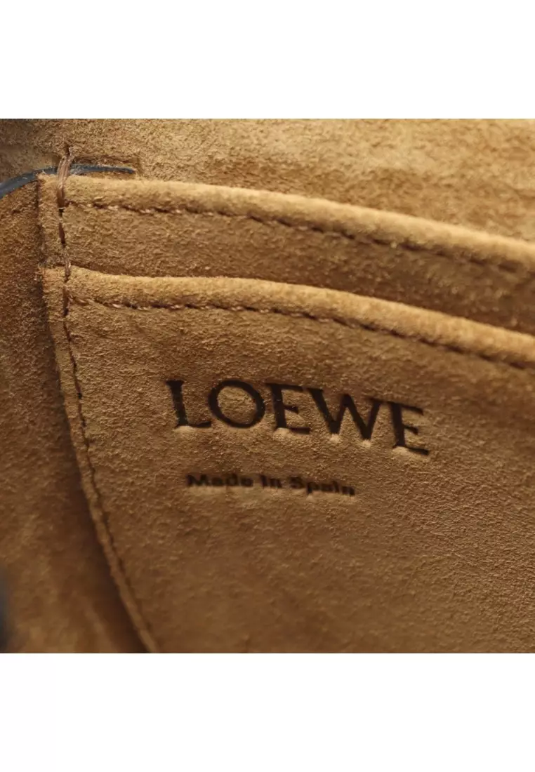 網上選購 Loewe Pre-Loved LOEWE Gate dual bag mini Shoulder bag leather Gray ...