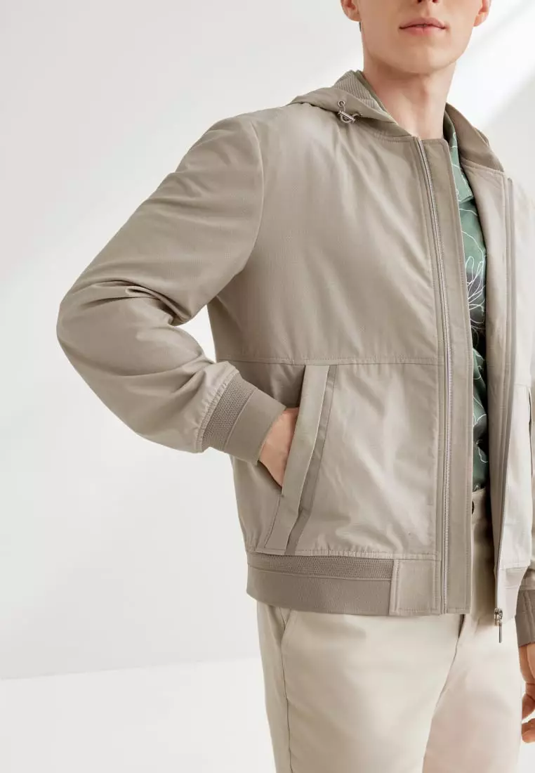 Buy G2000 Detachable Hood Bomber Jacket in Smart Fit 2024 Online | ZALORA