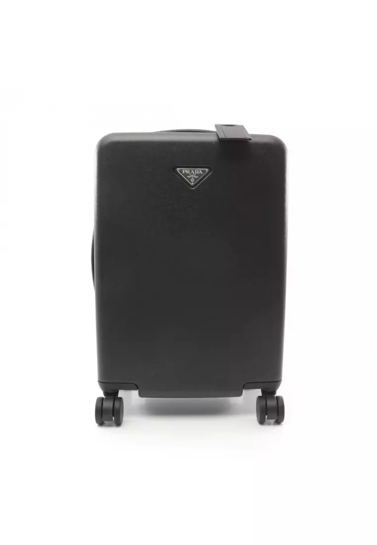 Buy Prada Pre-Loved Prada triangle logo carry case suitcase ...