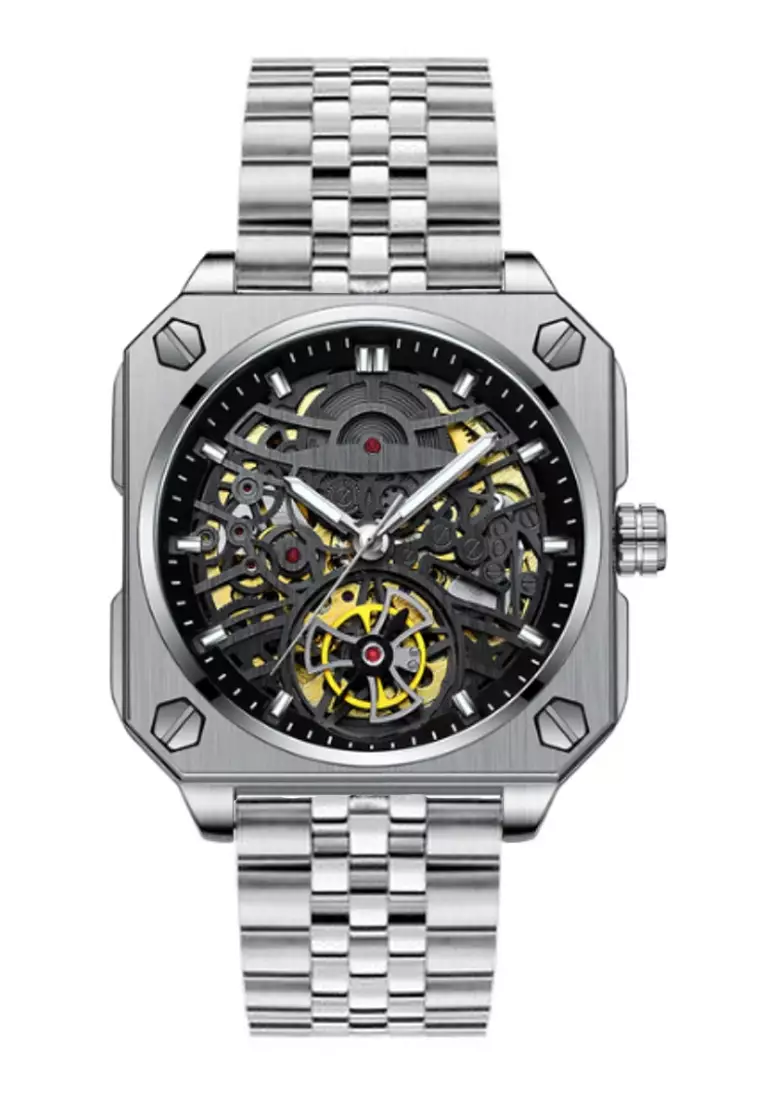 Buy EGLANTINE Volcano Automatic Steel Watch with Steel Bracelet 2026 ...