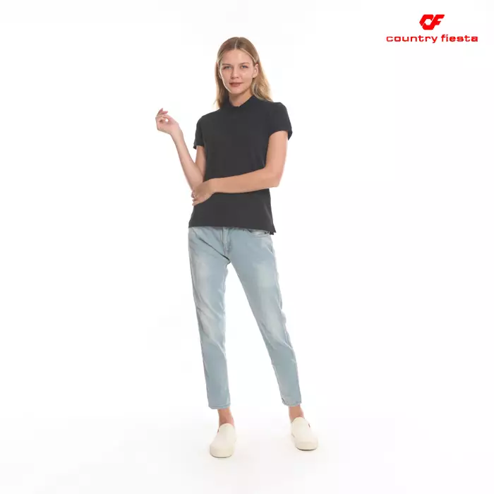 Jual Country Fiesta Country Fiesta Ladies Polo Shirt 01LPP00220 Black ...