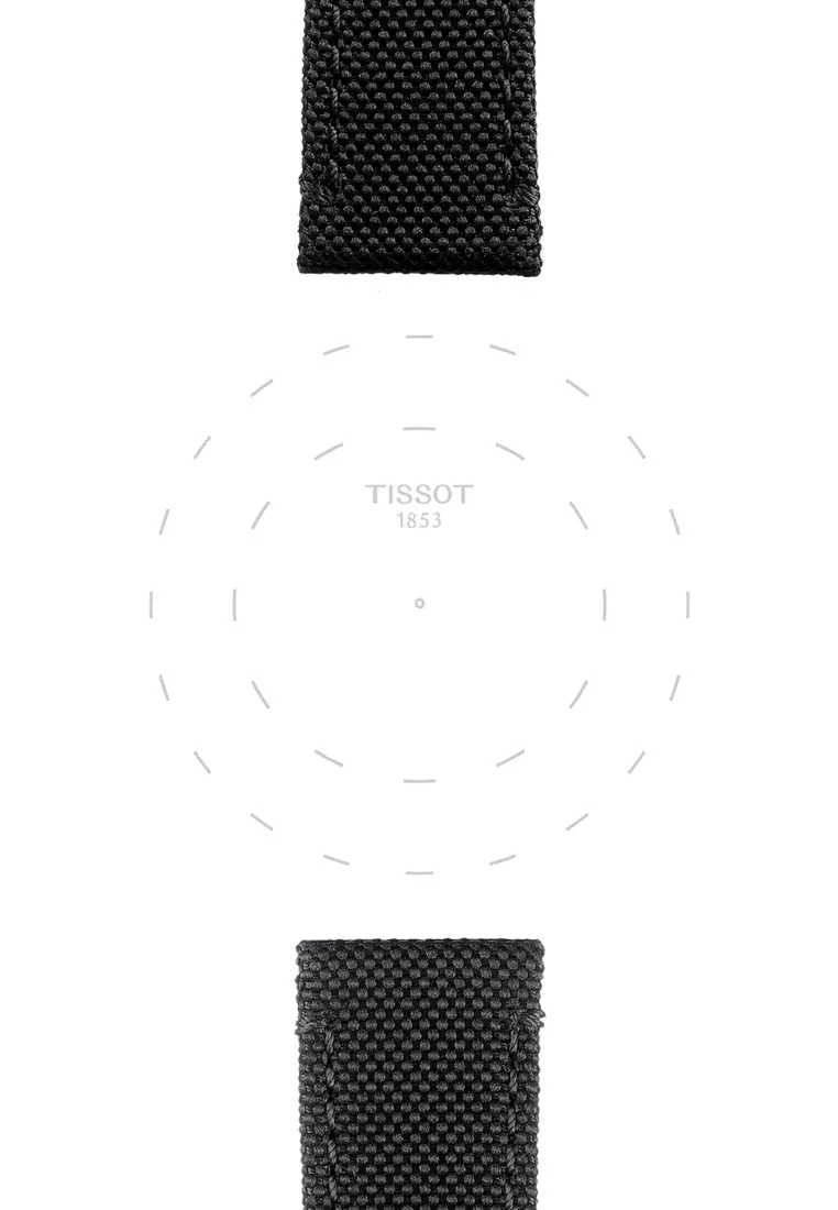 Buy Tissot Tissot Official Black Fabric Strap Lugs 21 mm - T852043157 ...