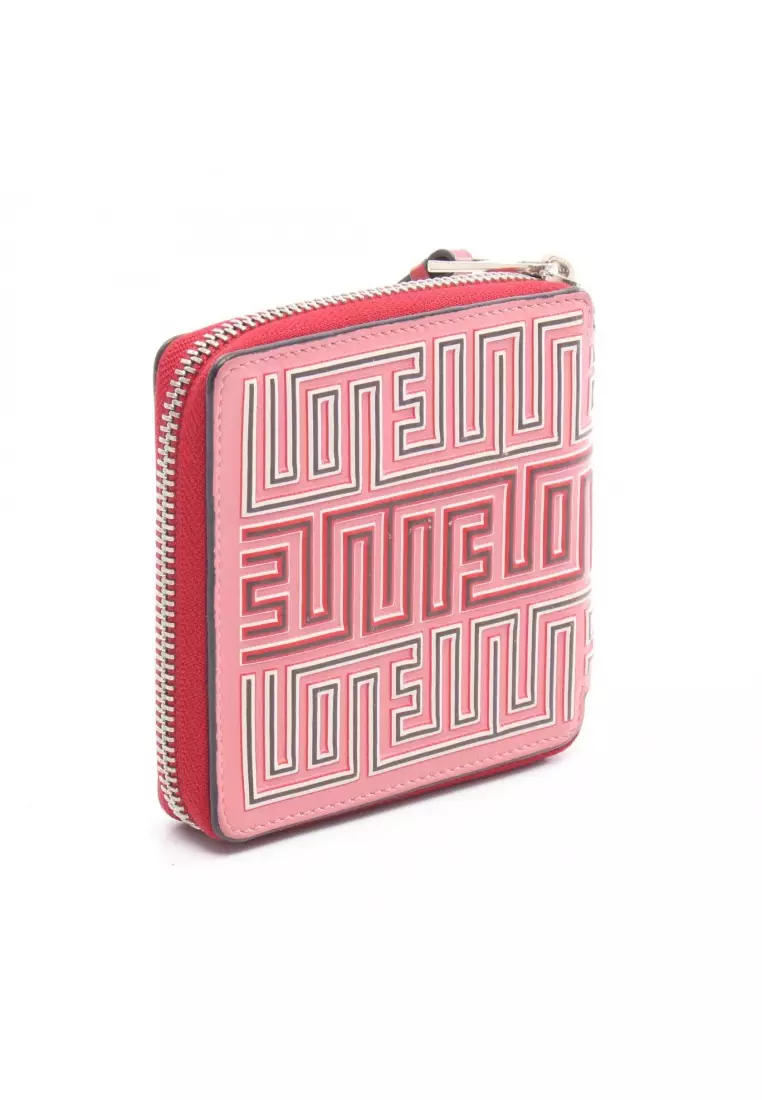 Buy Loewe Pre-Loved LOEWE MAZE Maze Square Zip Wallet round zipper ...