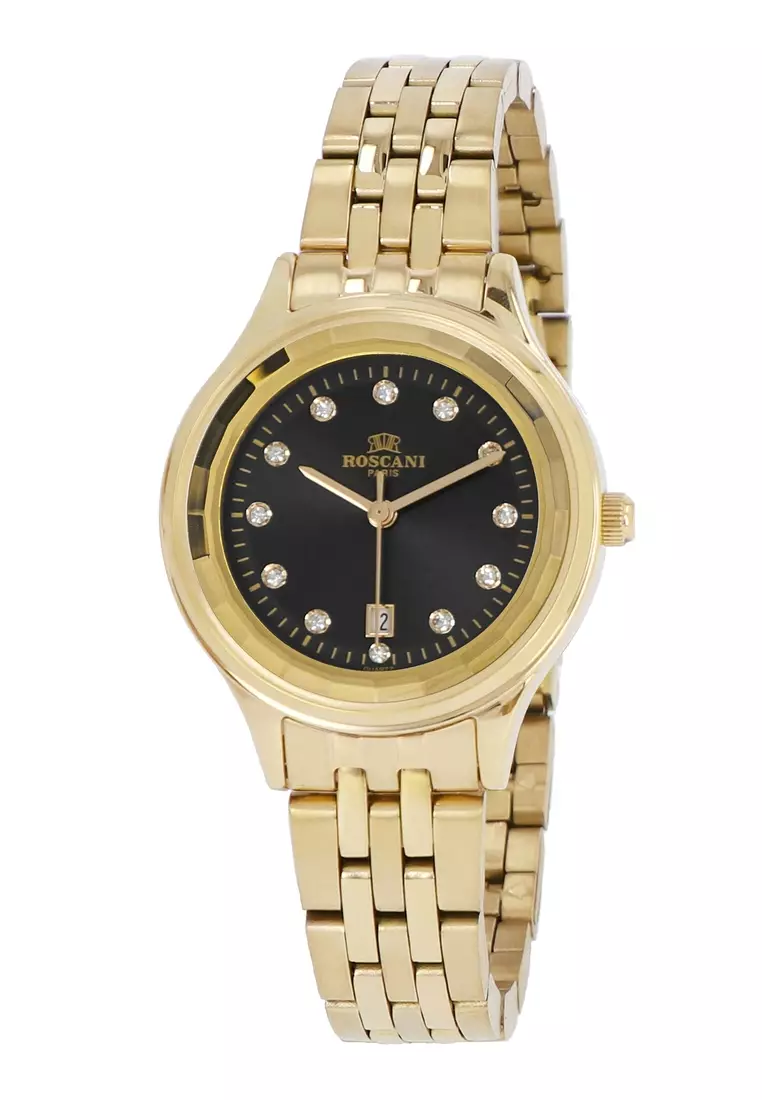 Buy Roscani Roscani Lucia E77 (Chamferred Edge Crystal + Sunray Dial ...