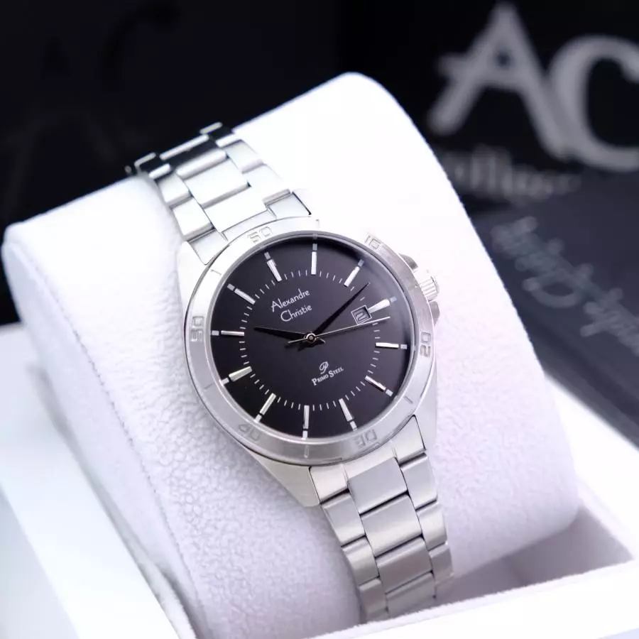Jual Alexandre Christie Alexandre Christie 1011 Silver Dasar Hitam ...