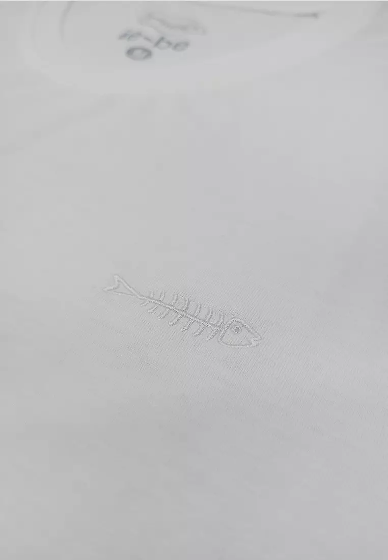 Jual IEBE Kaos Polos IEBE G1HM6005 Lengan Panjang White Original 2024 ...