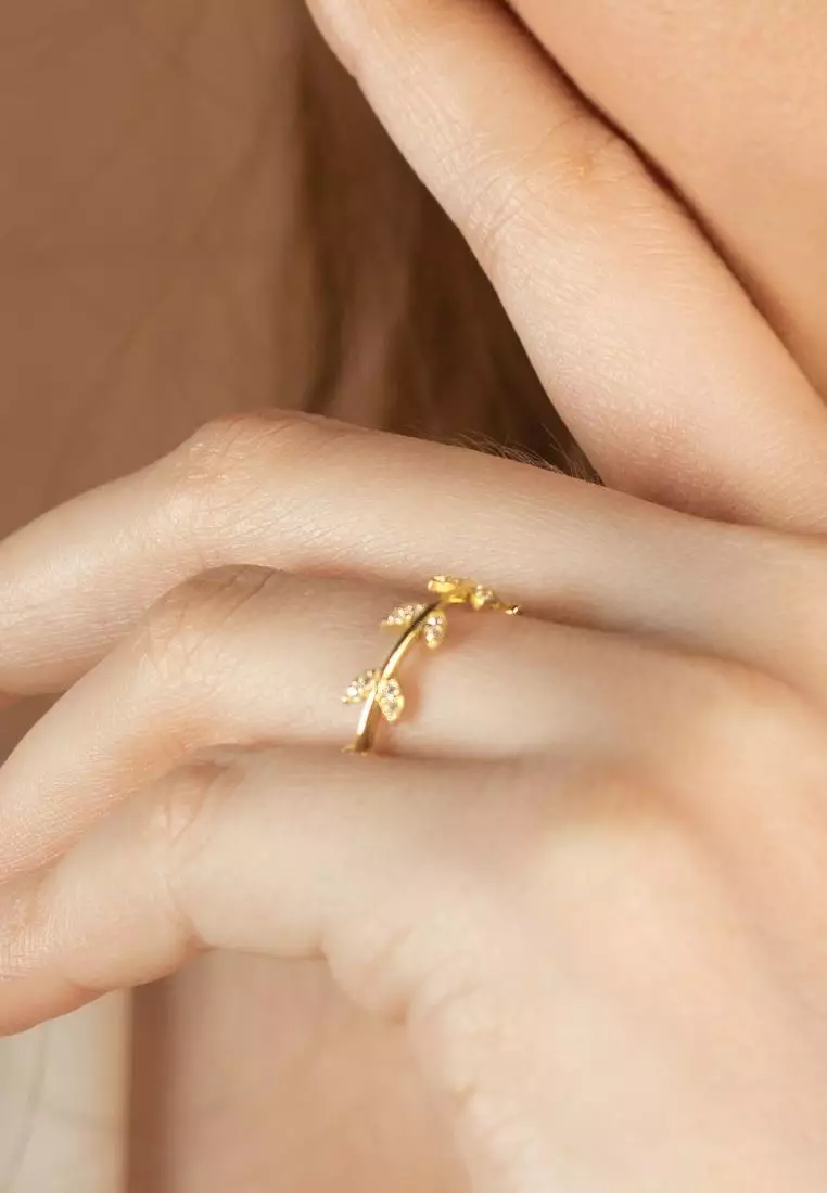 Buy Foundry Foundry 14k Lily Ring Gold 2024 Online | ZALORA Philippines