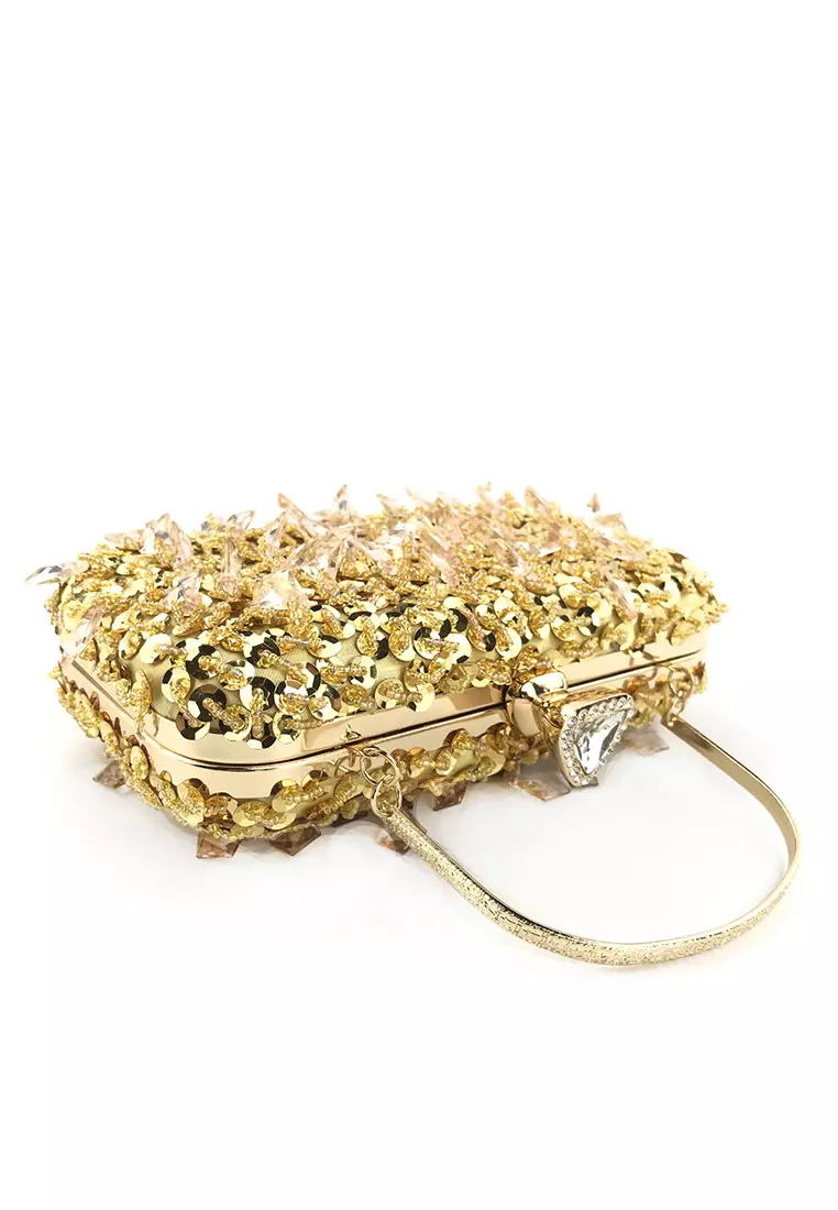 Buy HAPPY FRIDAYS Rhinestone Decorated Shiny Clutches OC3910 Online ...