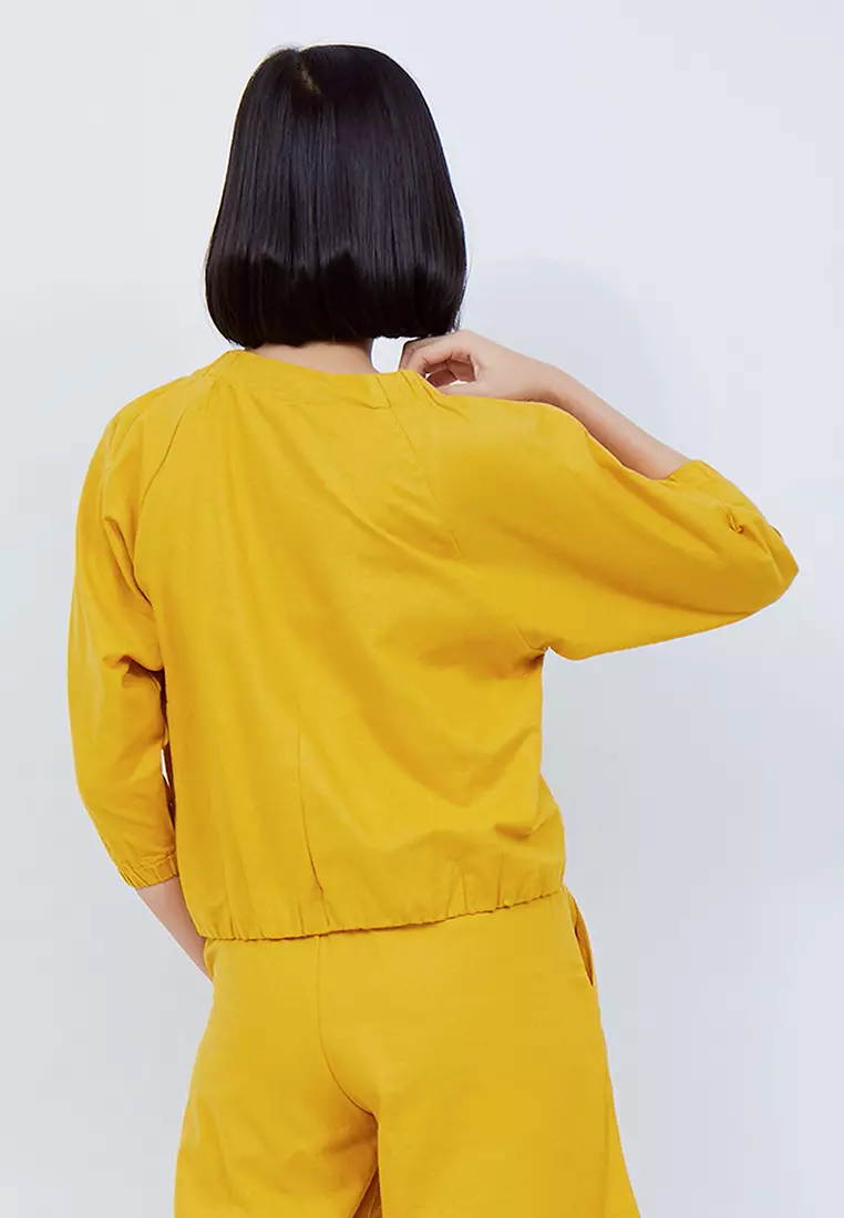 Jual Julia Owers Jacket Linen Wanita HIKARI - Kuning Original 2024 ...