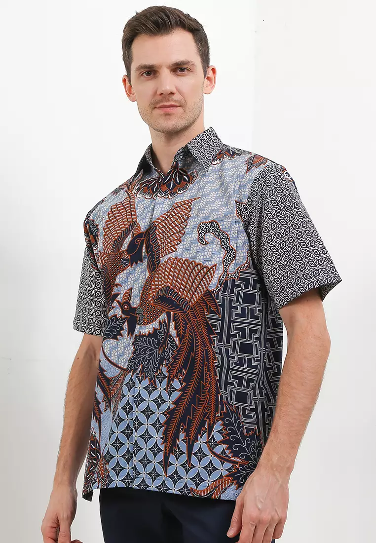 Jual Krisna Batik Dipta Shirt Kemeja Batik Pria Pendek Original 2026 ...