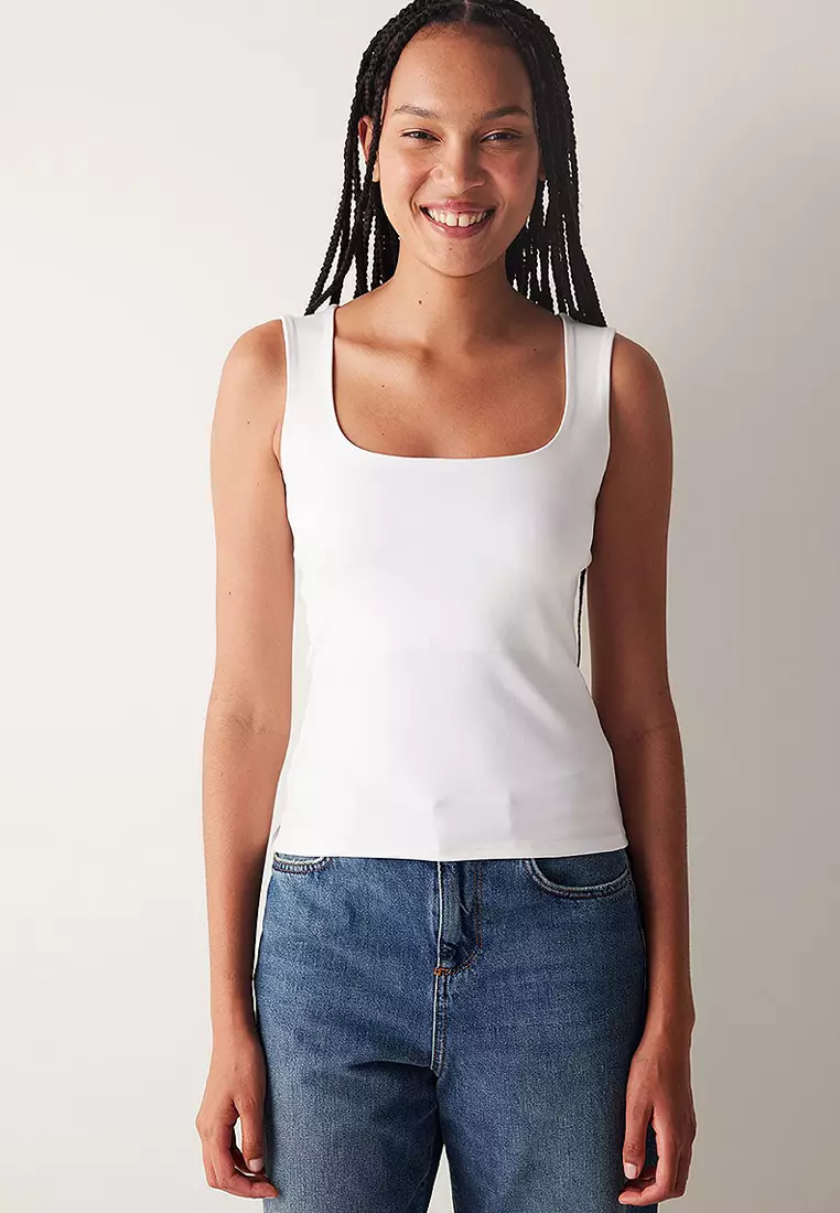 Buy Penti Square Neck Top 2026 Online | ZALORA