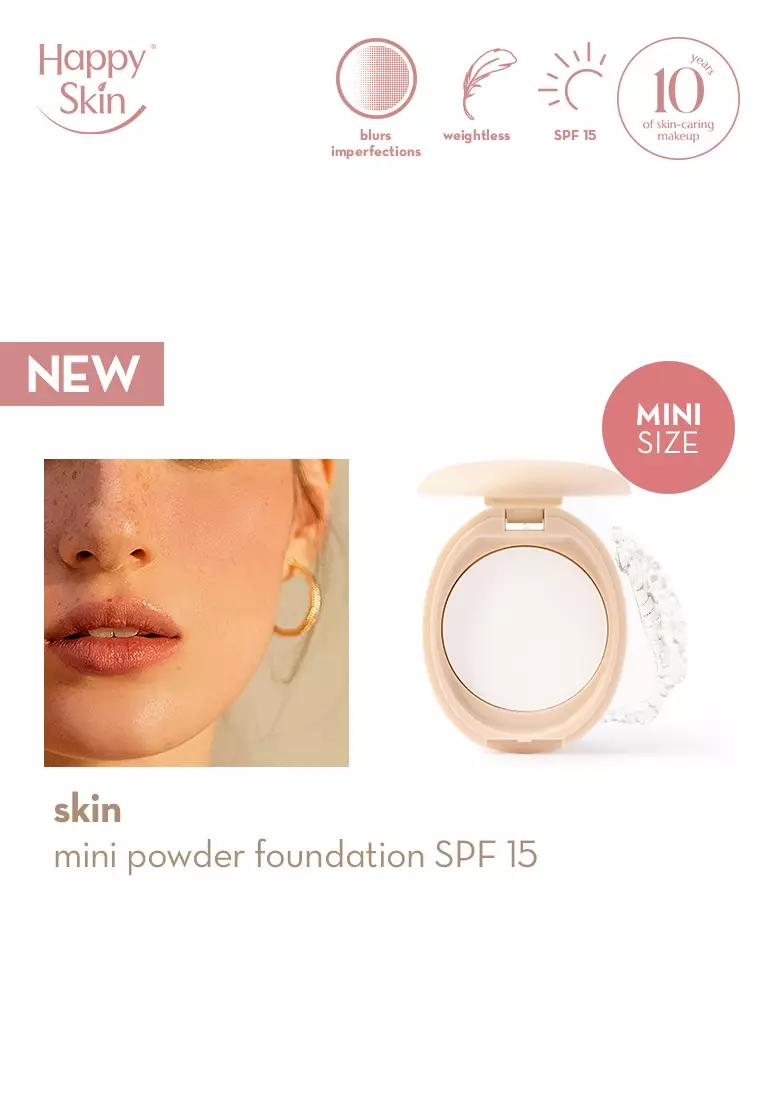 Buy Happy Skin Mini Off Duty Powder Foundation SPF15 In Skin 2024 ...