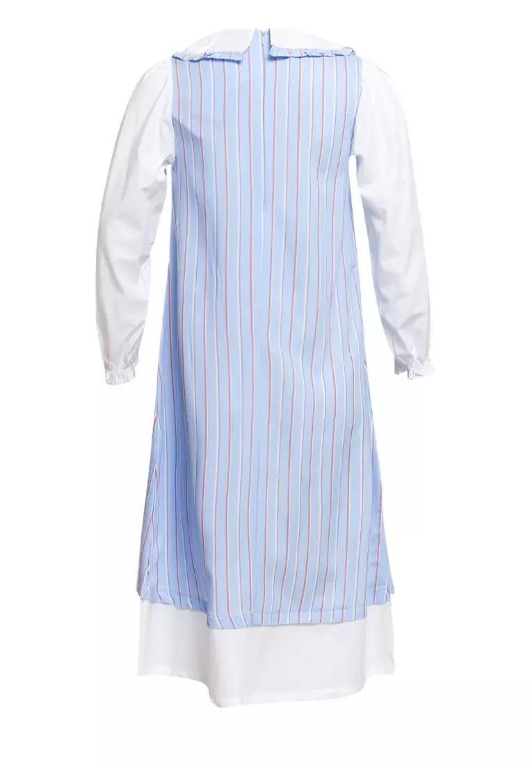 Jual Cool Kids Dress Panjang Salur Model Rompi Kerah Renda Original ...