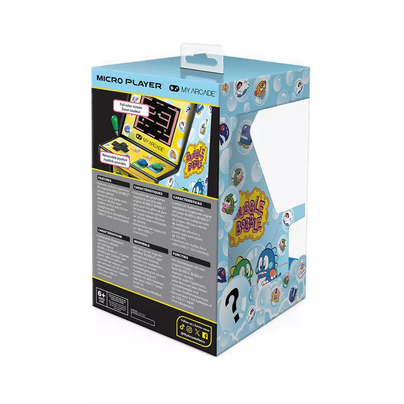 Jual LA Toys My Arcade Micro Player 6.75" Bubble Bobble Collectible ...