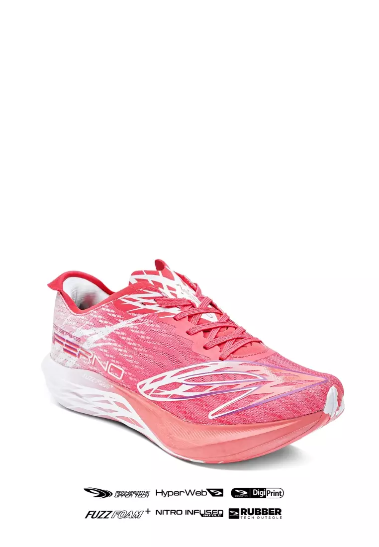 Jual 910 910 Nineten Haze Inferno Sepatu Lari - Merah/Putih Original ...