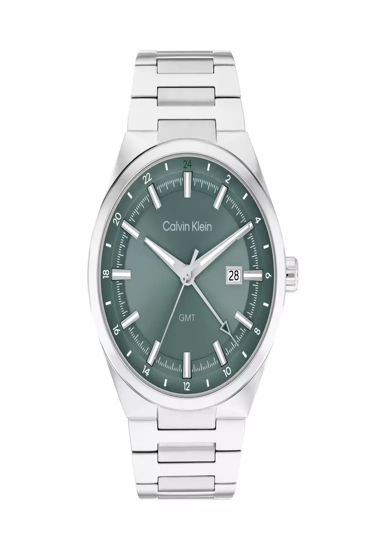 Buy Calvin Klein Watches Men's Stainless Steel Green Dial & Quartz ...
