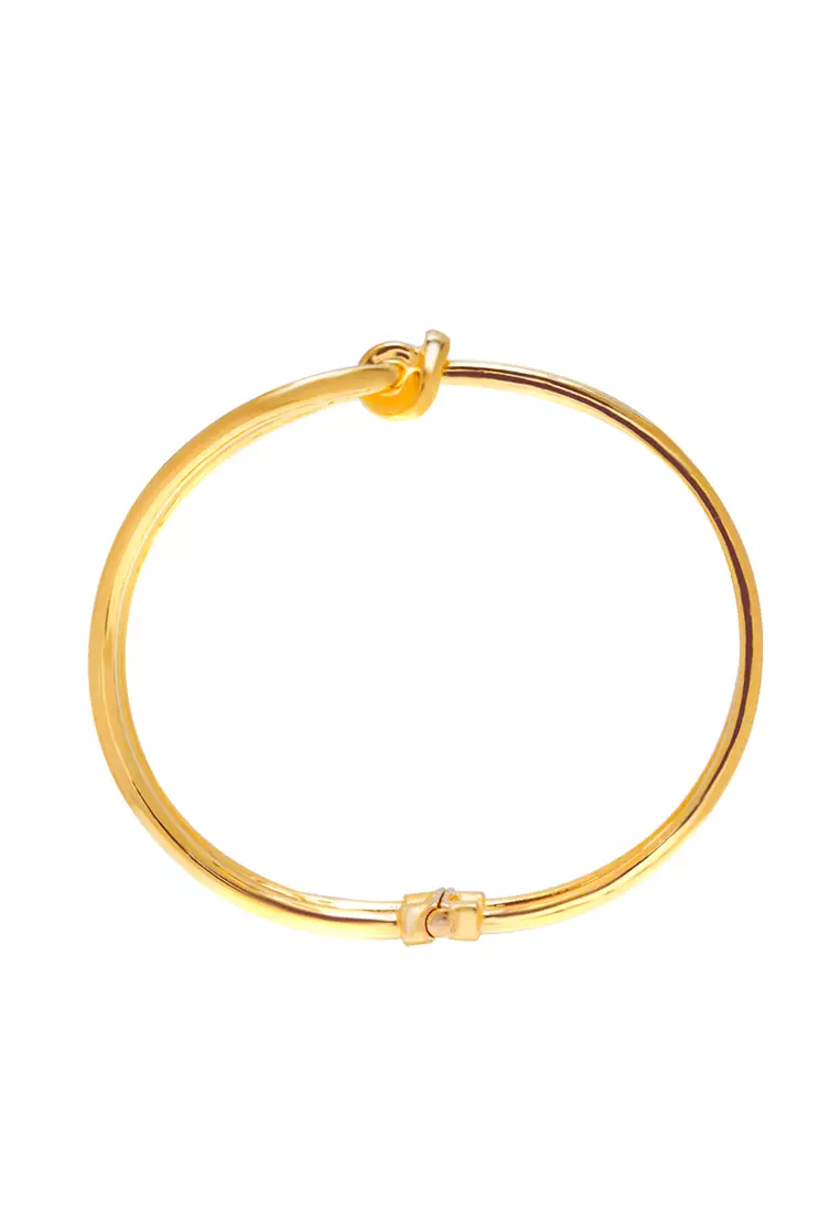 Buy TOMEI TOMEI Chic Knotted Bangle, Yellow Gold 916 2024 Online ...