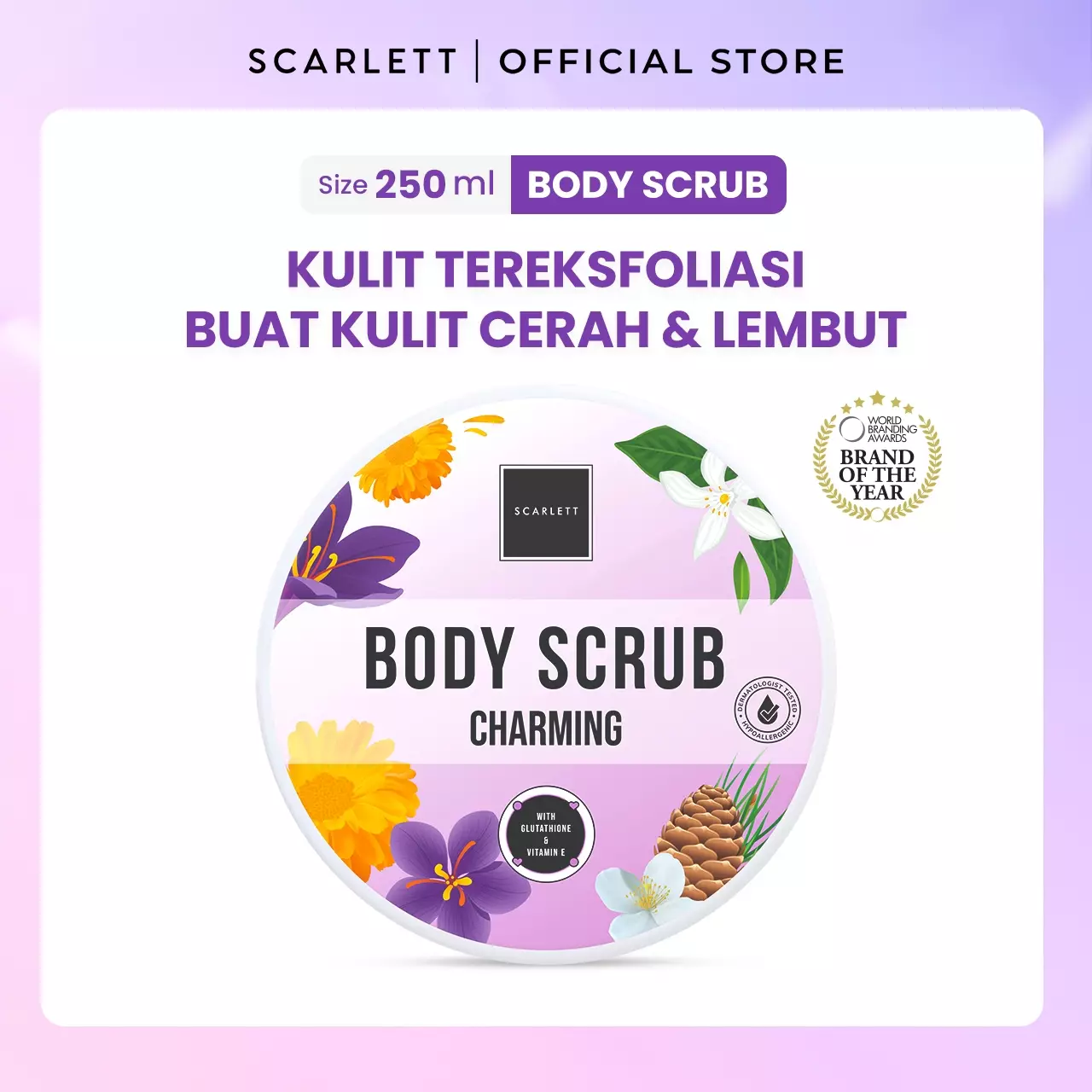 Jual Scarlett Scarlett Whitening Body Scrub Charming Original 2024 ...