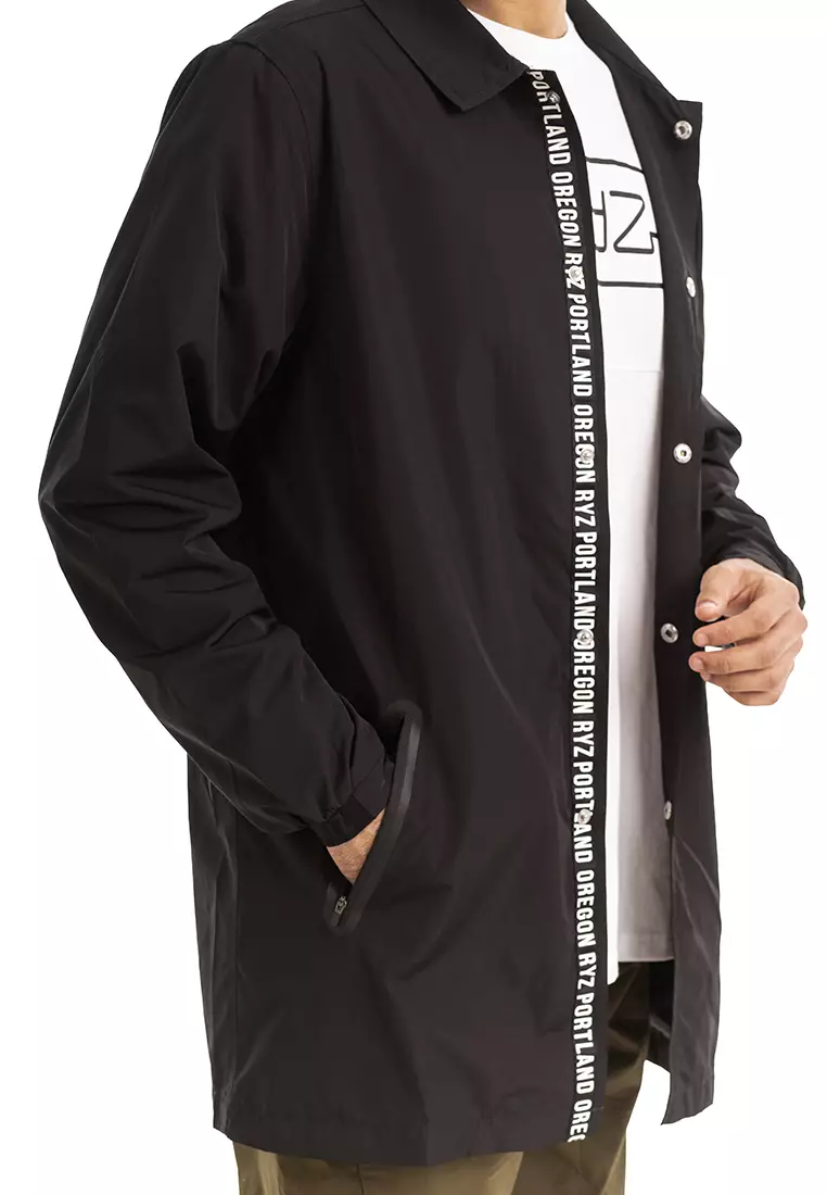 Buy RYZ RYZ Commuter Coach Black Jacket. 2025 Online | ZALORA