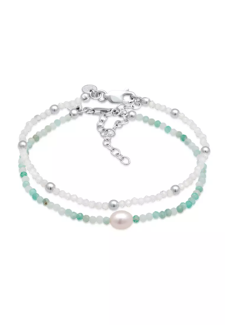 Buy ELLI GERMANY Moonstone & Amazonite Bead Bracelet 2026 Online | ZALORA
