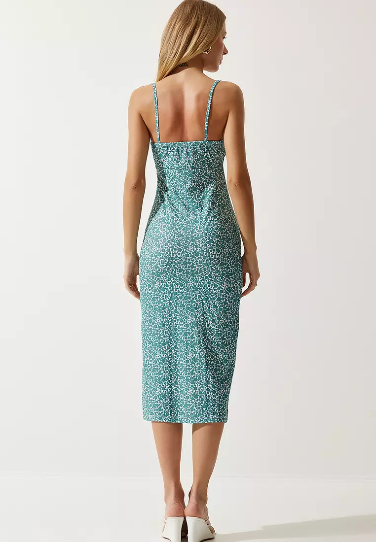 Buy Happiness Istanbul Pattern Slit Midi Dress Online | ZALORA Malaysia