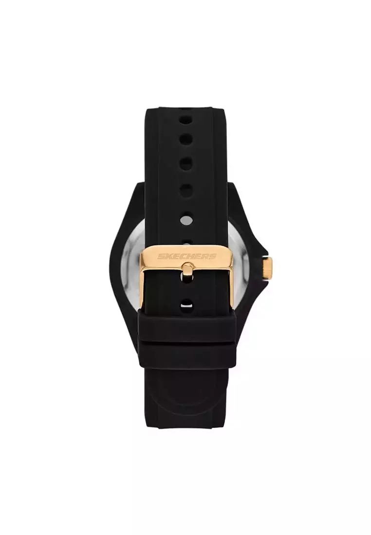 Buy Skechers Rosencrans Sport Luxe Black Silicone Strap Analog Watch ...