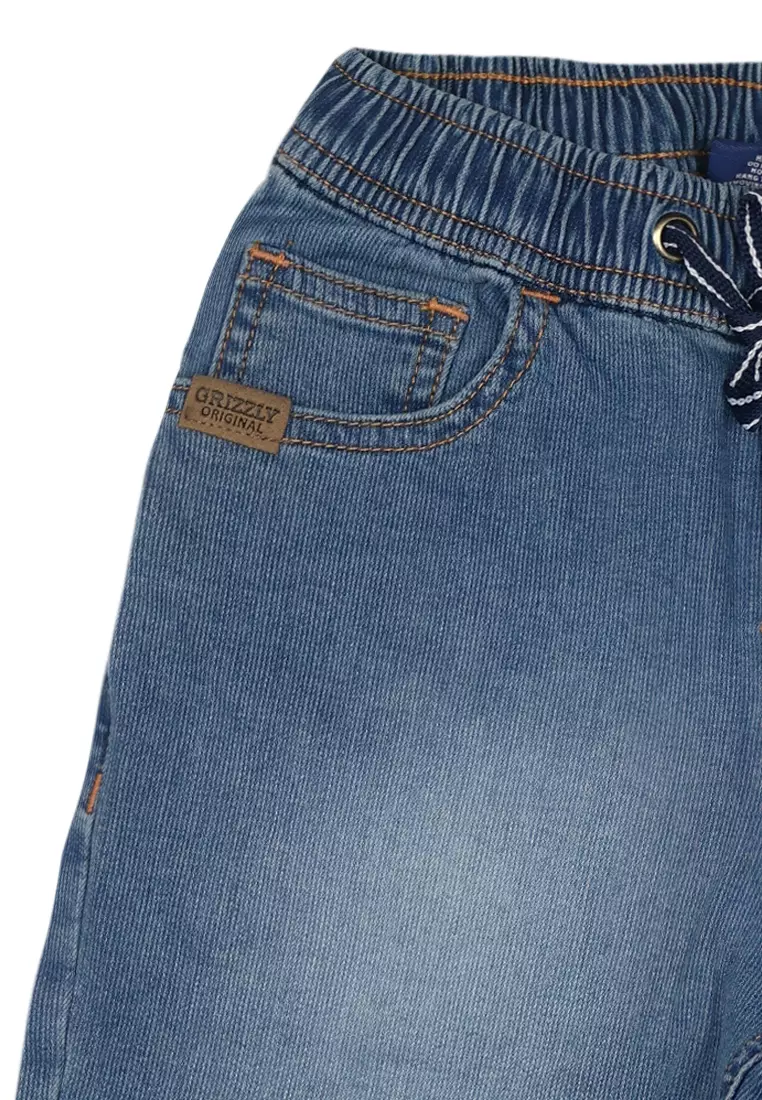 Buy Grizzly Grizzly Boys Denim Garterized Shorts 2024 Online | ZALORA ...