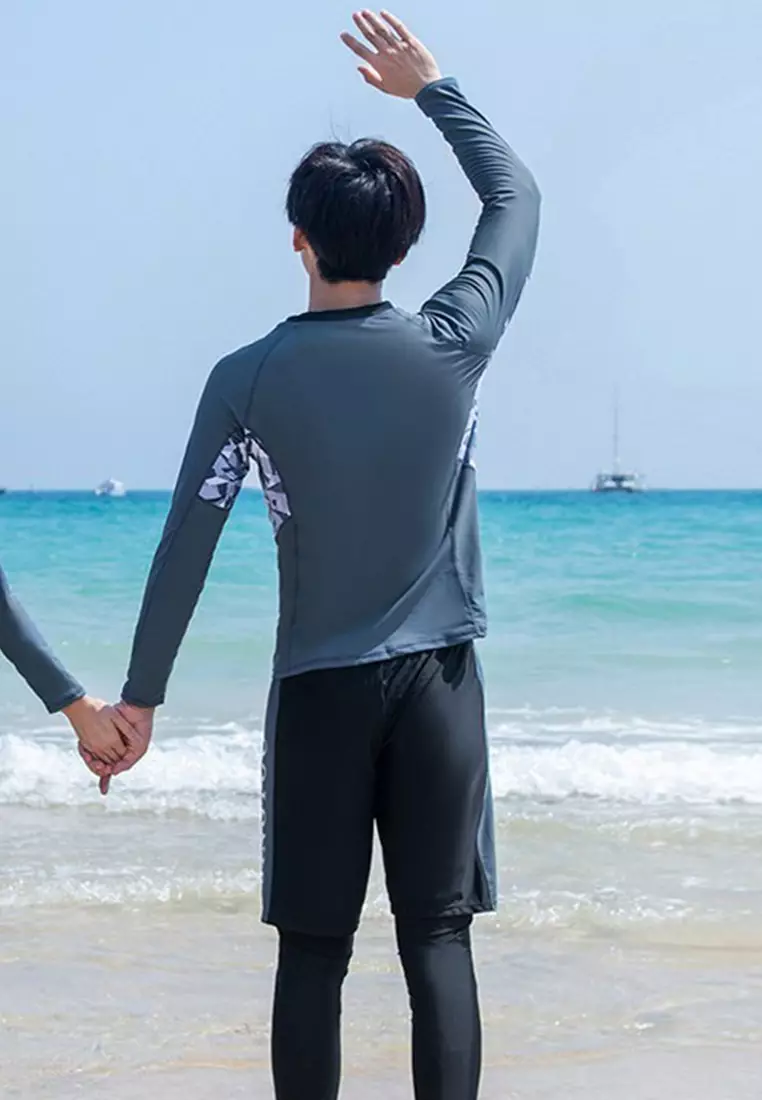 Buy LYCKA LLL3043 Korean Style Men Rash Guard 3-Pieces Set Multi Online ...