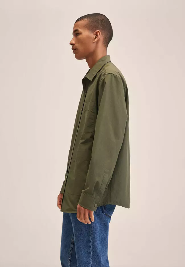 Buy MANGO Man Chest-Pocket Cotton Overshirt 2025 Online | ZALORA ...