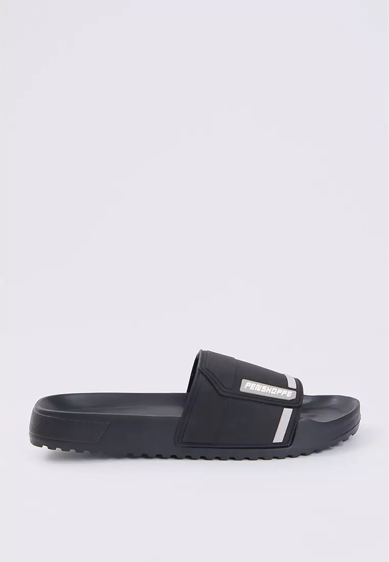 Buy Penshoppe Men's Slides with Textured Rubber Band 2026 Online ...