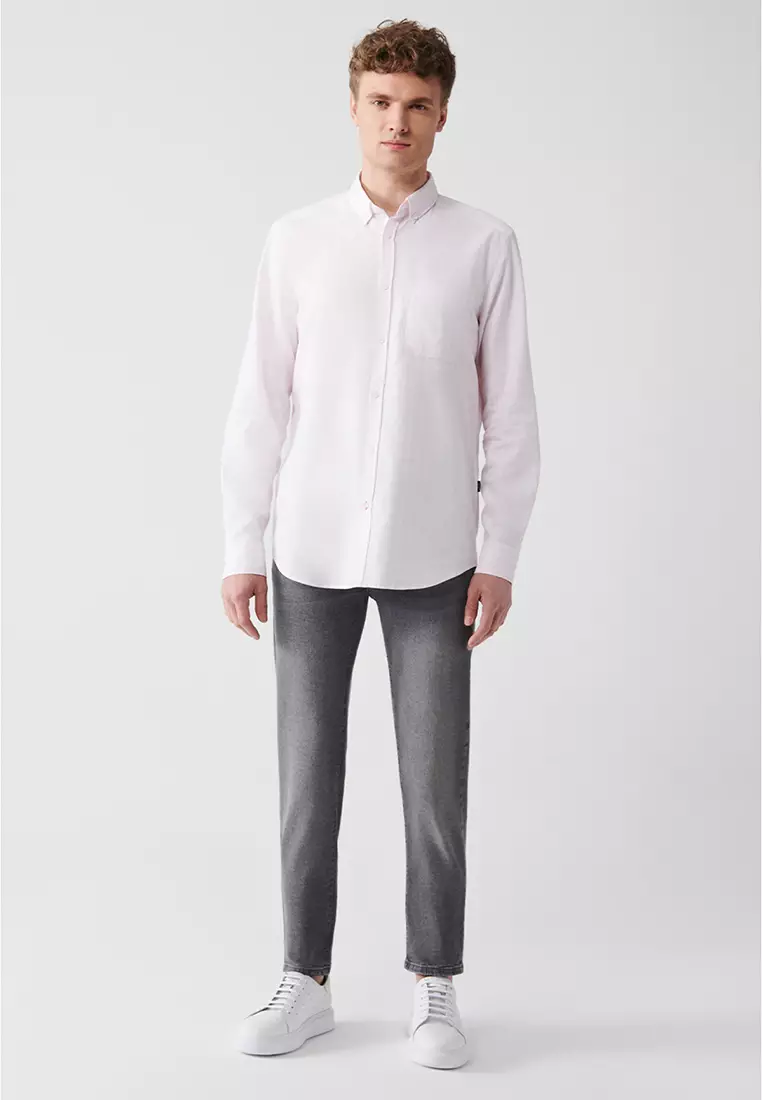 Buy Avva Cotton Stripe Pocket Shirt 2025 Online | ZALORA