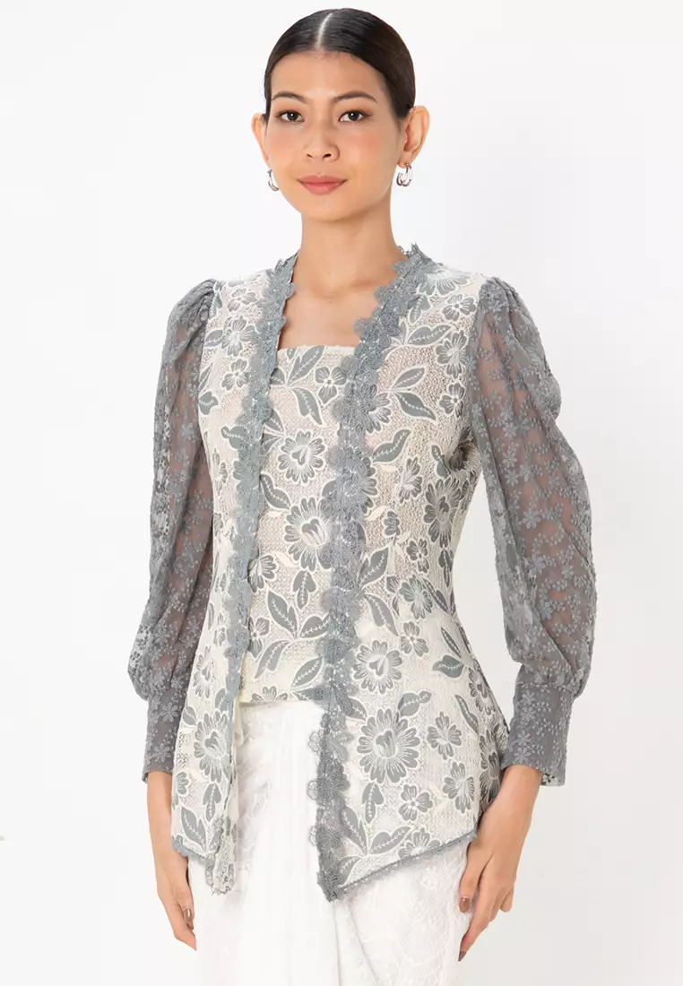 Buy EMBARA Java Kebaya Top Online | ZALORA Malaysia