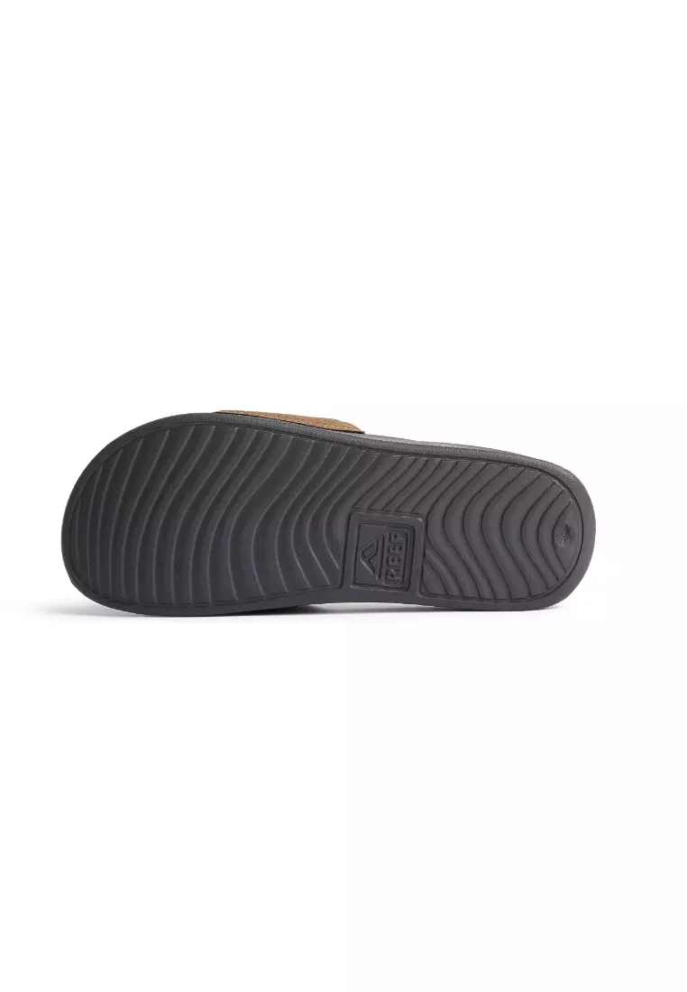 Buy REEF Reef Mens Sandals Reef One Slide Grey/Tan Online | ZALORA Malaysia