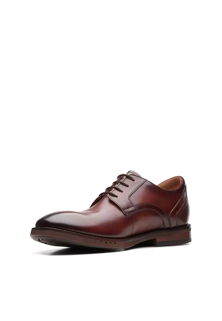 Buy Clarks Clarks Un Hugh Lace Brown Leather Shoes Online | ZALORA Malaysia